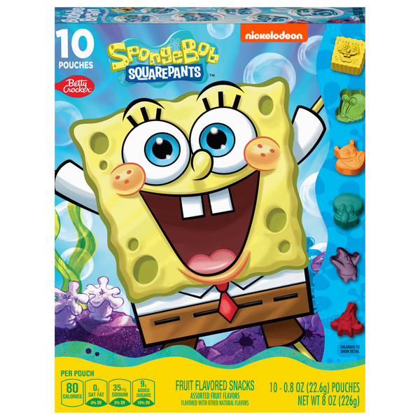 Save on Betty Crocker Fruit Flavored Snacks SpongeBob SquarePants - 10 ...