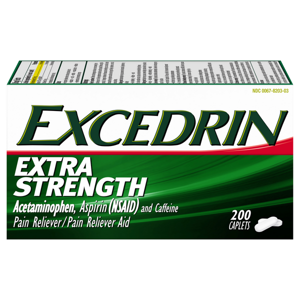 Save on Excedrin Extra Strength Pain Reliever Caplets Order Online ...