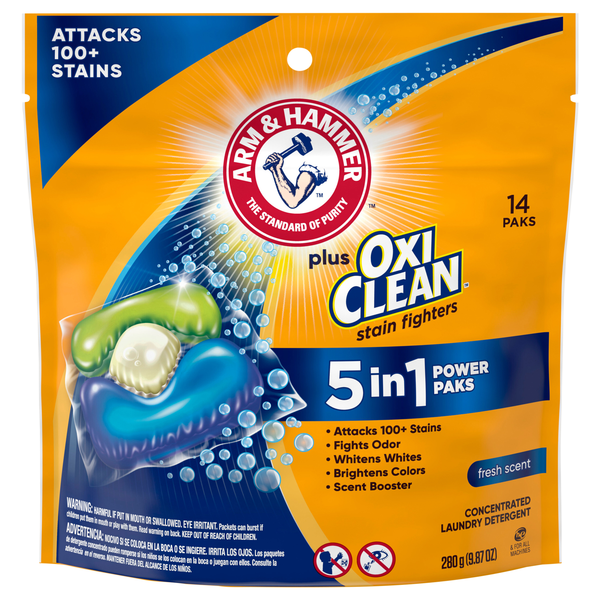 Save on Arm & Hammer Plus OxiClean Fresh Scent 5-in-1 Power Paks ...