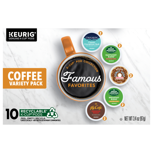 Save on Keurig Famous Favorites Assorted Coffee Variety Pack K-Cup Pods ...