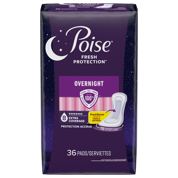 Save on Poise Fresh Protection Incontinence Pads Overnight Extra ...