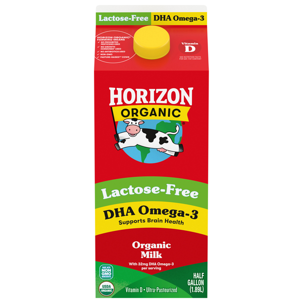 Save on Horizon Organic Lactose Free DHA Omega-3 Whole Milk Order ...