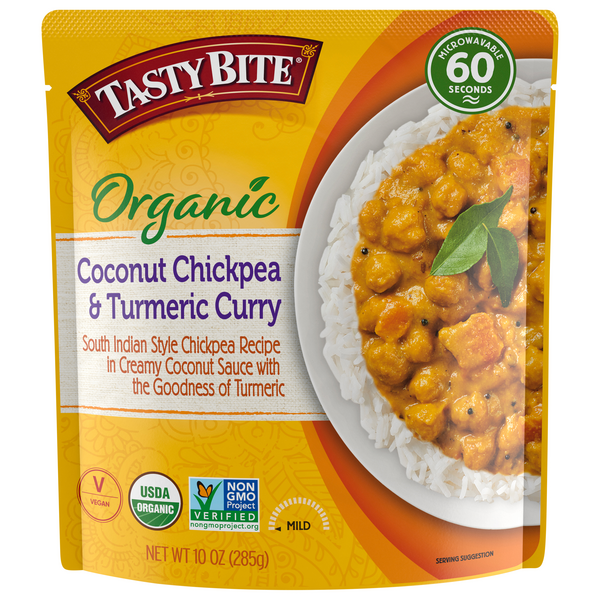 Save on Tasty Bite 60 Second Coconut Chickpea & Turmeric Curry Mild ...