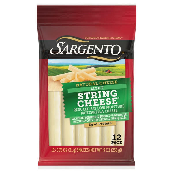 Save on Sargento Natural Light Reduced Fat Mozzarella String Cheese ...