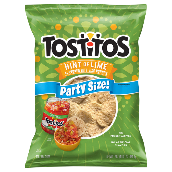 Save on Tostitos Hint of Lime Tortilla Chips Order Online Delivery | GIANT