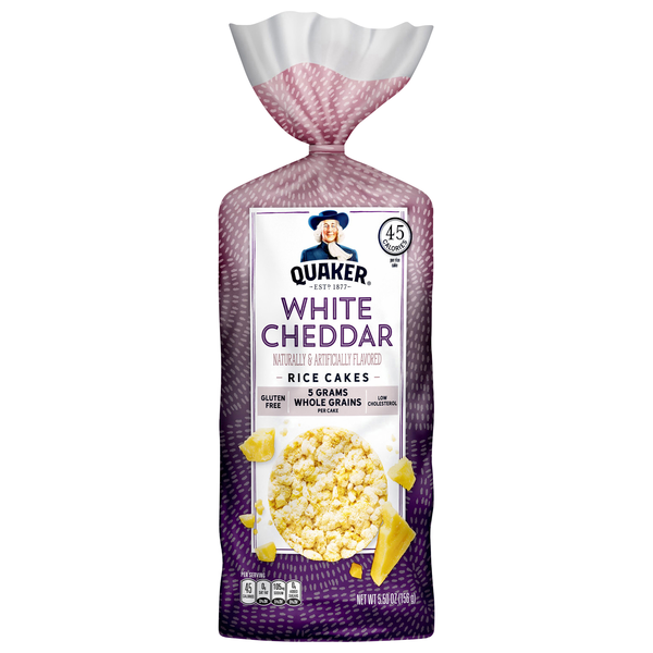 Save on Quaker Gluten Free White Cheddar Rice Cakes Order Online ...