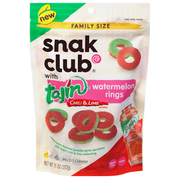 Save on Snak Club Tajin Chili & Lime Watermelon Rings Gummy Candy ...