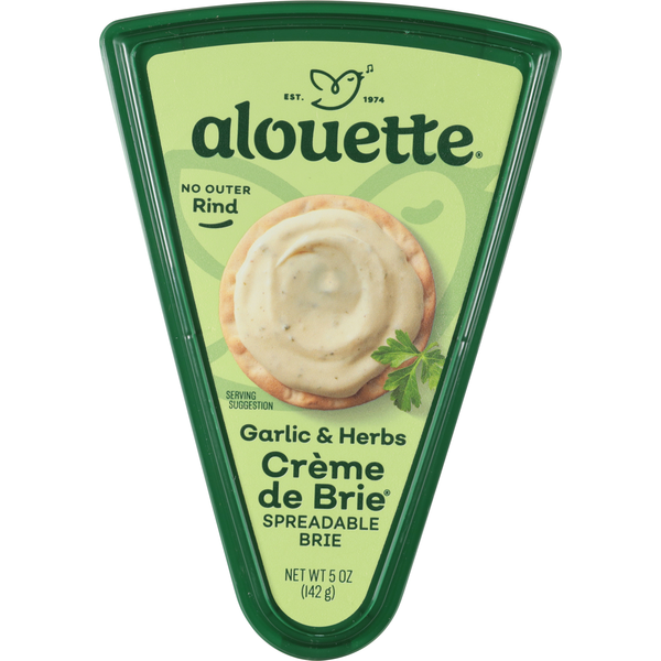Save on Alouette Garlic & Herbs Brie Cheese Spread Order Online ...