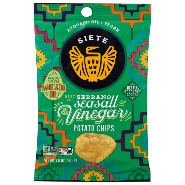 Save on Siete Hint of Serrano Sea Salt Vinegar Potato Chips Order ...