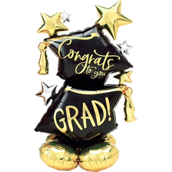 Save on AirLoonz Congrats Grad 36 Inch Decorative Air-Filled Balloon ...
