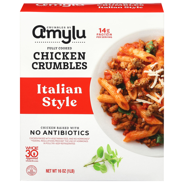Save on Amylu Italian Style Fully Cooked Chicken Crumbles Refrigerated ...