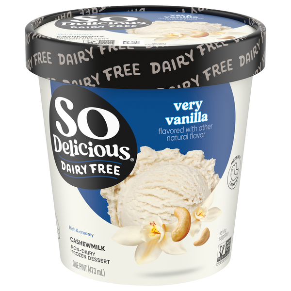 Save on So Delicious Dairy Free Very Vanilla Cashewmilk Frozen Dessert ...