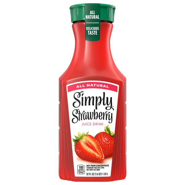 Save on Simply All Natural Strawberry Juice Drink Order Online Delivery ...
