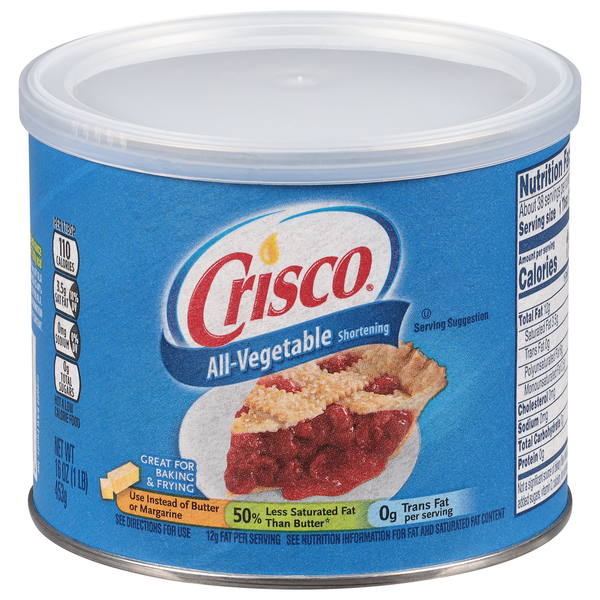 Save on Crisco All-Vegetable Shortening Order Online Delivery | Food Lion