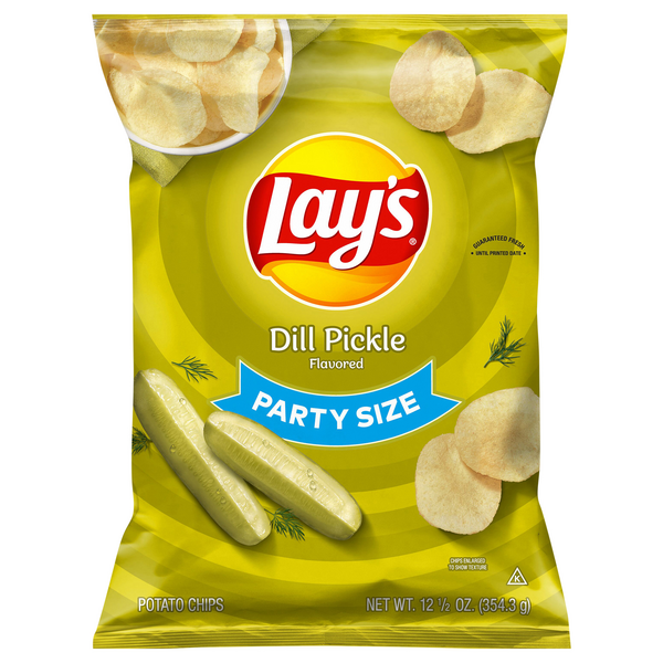 Save on Lay's Dill Pickle Potato Chips Party Size Order Online Delivery ...