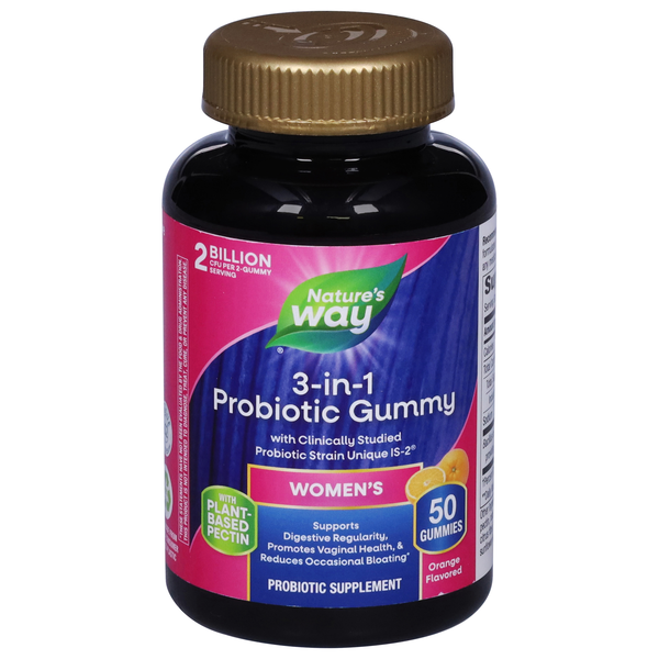 Save on Nature's Way 3-in-1 Orange Flavored Women's Probiotic Gummies ...