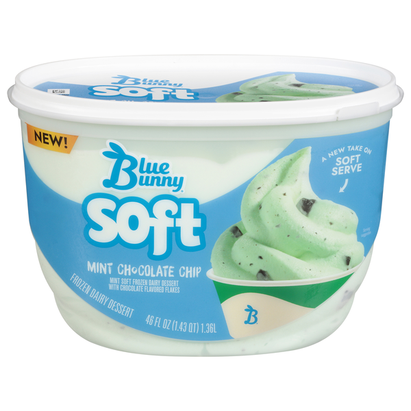 Save On Blue Bunny Soft Frozen Dairy Dessert Mint Chocolate Chip Order