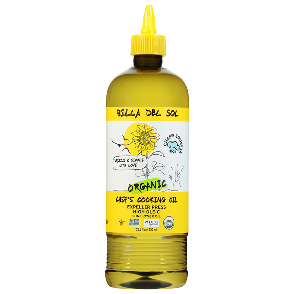 Save on Bella Del Sol Organic Chef's Cooking High Oleic Sunflower Oil ...