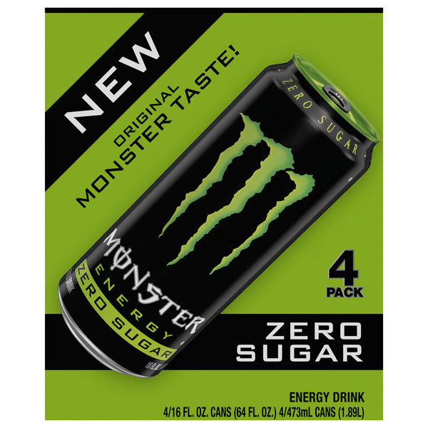 Save on Monster Zero Sugar Energy Drink - 4 pk Order Online Delivery ...
