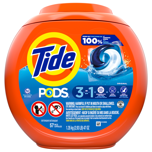 Save on Tide Pods 3-in-1 Original Laundry Detergent Pacs Order Online ...