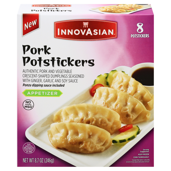 Save on InnovAsian Pork Potstickers - 8 ct Frozen Order Online Delivery ...