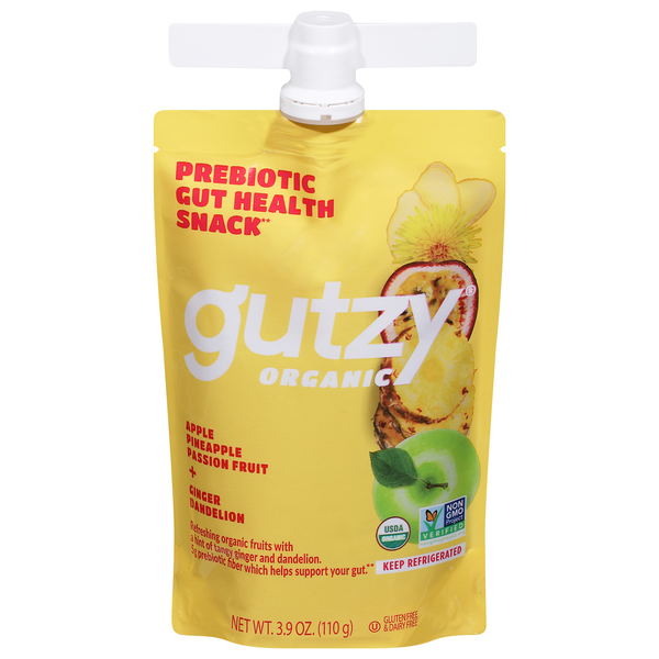 Save on gutzy Organic Apple Pineapple & Passion Fruit Gut Health Snack ...
