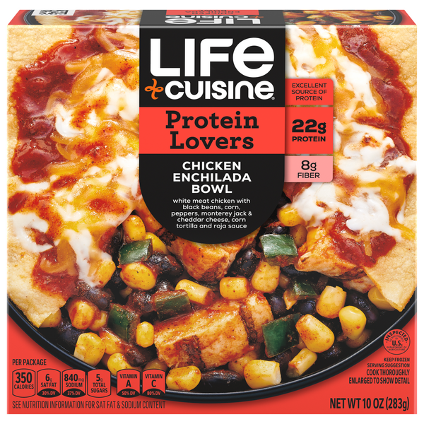Save on Life Cuisine Protein Lovers Chicken Enchilada Bowl Frozen Meal ...