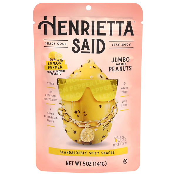 Save on Henrietta Said Lemon Pepper Wing Flavored Jumbo Roasted Peanuts ...