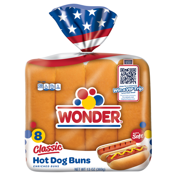 Save on Wonder Classic Hot Dog Buns - 8 ct Order Online Delivery | Giant