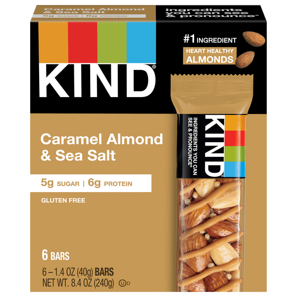 Save on KIND Bars Caramel Almond & Sea Salt Gluten Free - 6 ct Order ...