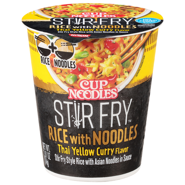 Save on Nissin Cup Noodles Stir Fry Thai Yellow Curry Rice in Sauce ...