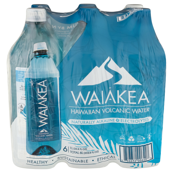 Save on Waiakea Hawaiian Volcanic Water - 6 pk Order Online Delivery ...