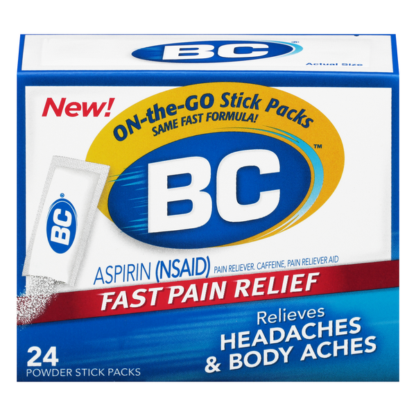 Save on BC On-the-Go Stick Packs Fast Pain Relief Headaches & Body ...