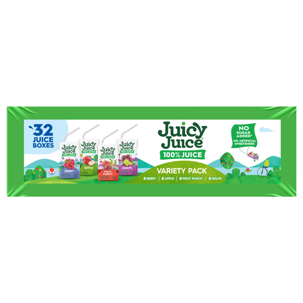 Save on Juicy Juice 100% Juice Boxes No Added Sugar Variety Pack - 32 ...