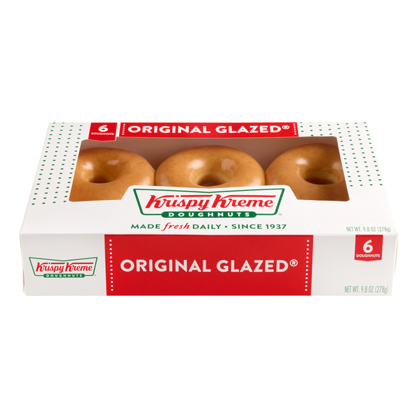 Save on Krispy Kreme Original Glazed Donuts - 6 ct Order Online ...