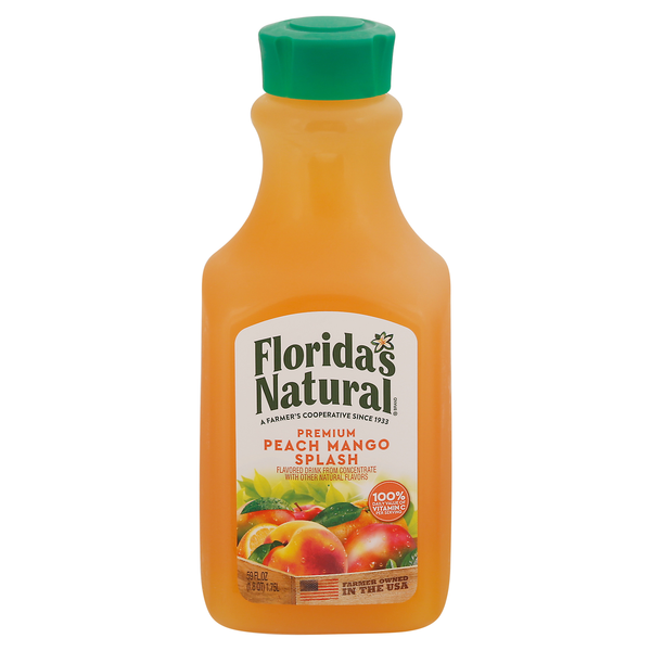 Save on Florida's Natural Premium Peach Mango Splash Flavored Drink ...