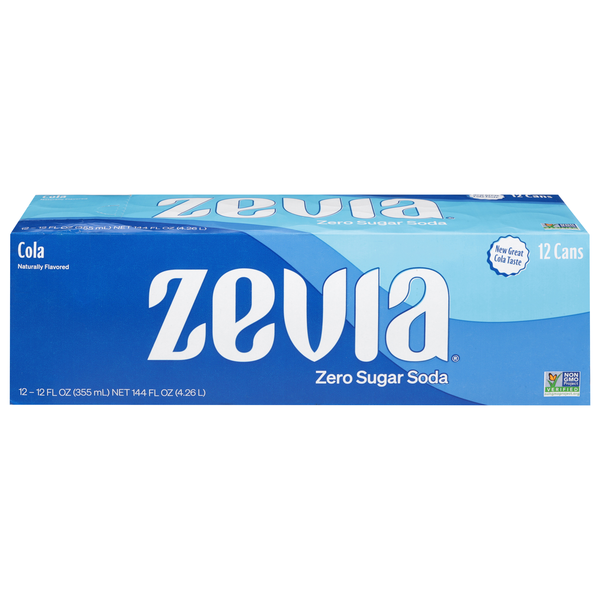 Save on Zevia Zero Sugar Cola Soda - 12 pk Order Online Delivery | GIANT