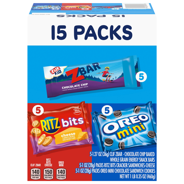 Save on Nabisco Variety Pack (CLIF KIDS ZBAR/Ritz Bits/OREO) - 15 ct Order Online Delivery ...