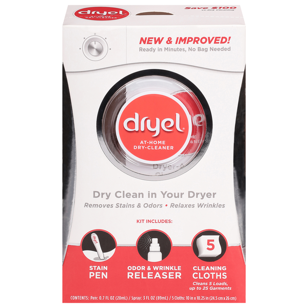 Save on Dryel At-Home Dry Cleaner Starter Kit Order Online Delivery | Giant