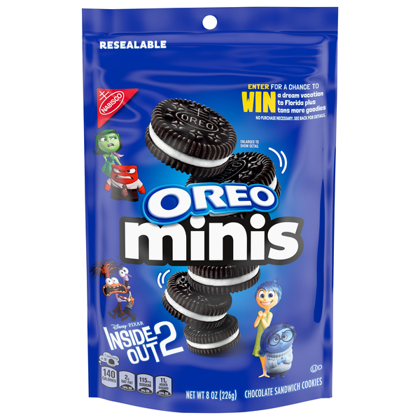 Save on OREO Minis Chocolate Sandwich Cookies Resealable Order Online ...