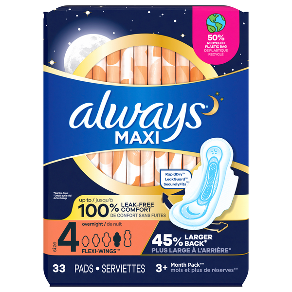 Maxi Pads - Order Online & Save | GIANT