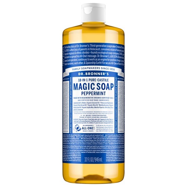 Save on Dr. Bronner's Organic 18-in-1 Hemp Peppermint Pure Castile Liquid Soap Order Online ...