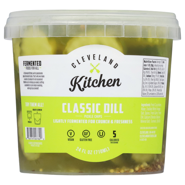 Save on Cleveland Kitchen Classic Dill Pickle Chips Refrigerated Order ...
