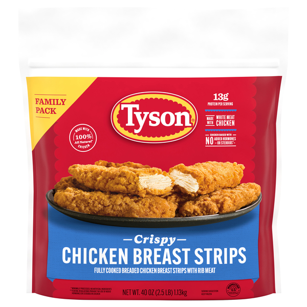 Save on Tyson Natural Breaded Chicken Strips Family Pack Frozen Order Online Delivery | Food Lion