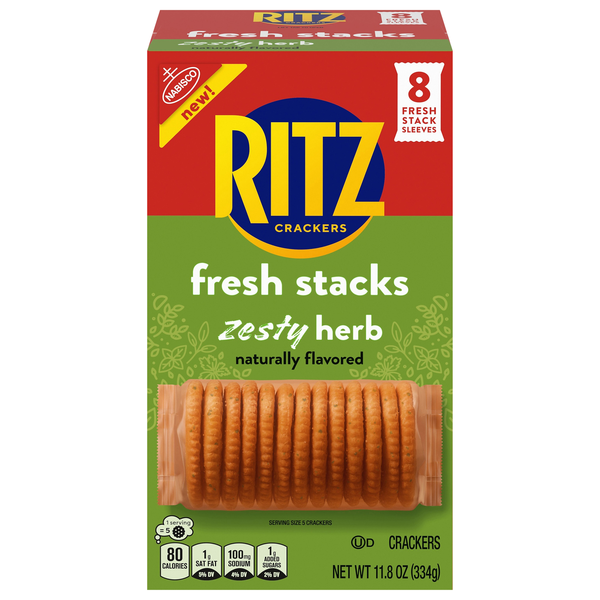 Save on Nabisco Ritz Fresh Stacks Zesty Herb Crackers - 8 ct Order ...