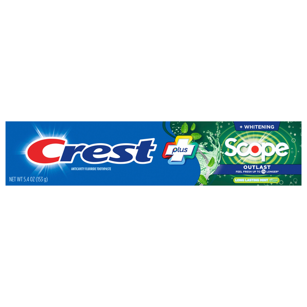 Save on Crest Complete Whitening + Scope Outlast Fluoride Toothpaste ...
