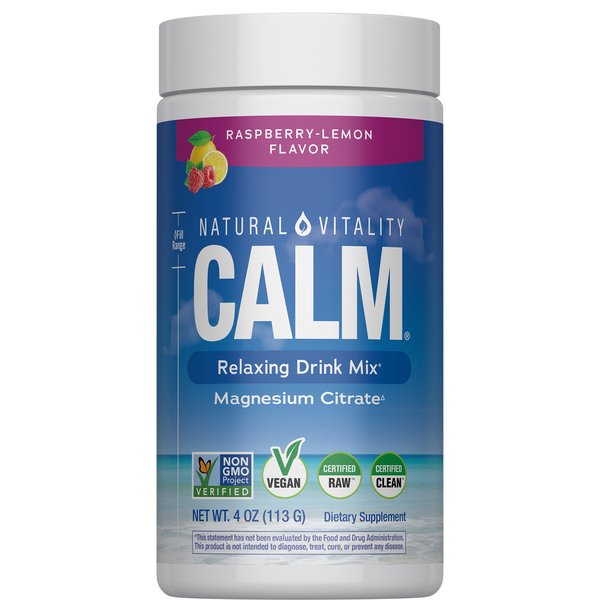 Save on Natural Vitality Calm Raspberry Lemon Magnesium Supplement ...