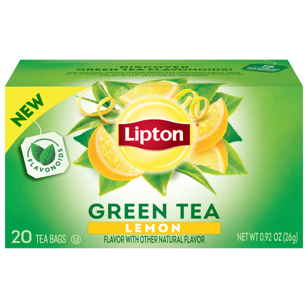 Save on Lipton Lemon Green Tea Bags Order Online Delivery | GIANT