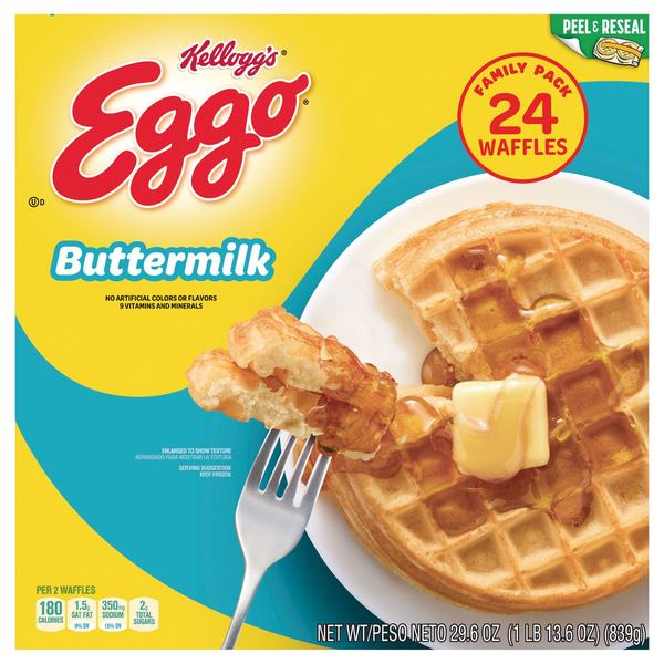 Save on Eggo Buttermilk Waffles Family Pack - 24 ct Order Online ...