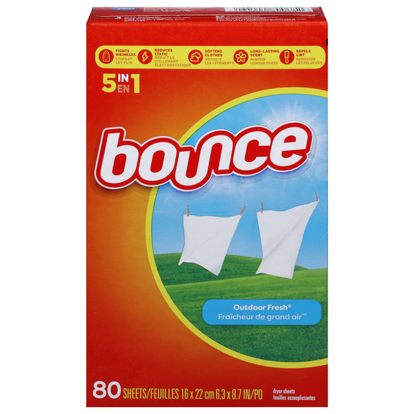 Save on Bounce Dryer Sheets Outdoor Fresh Order Online Delivery | Food Lion